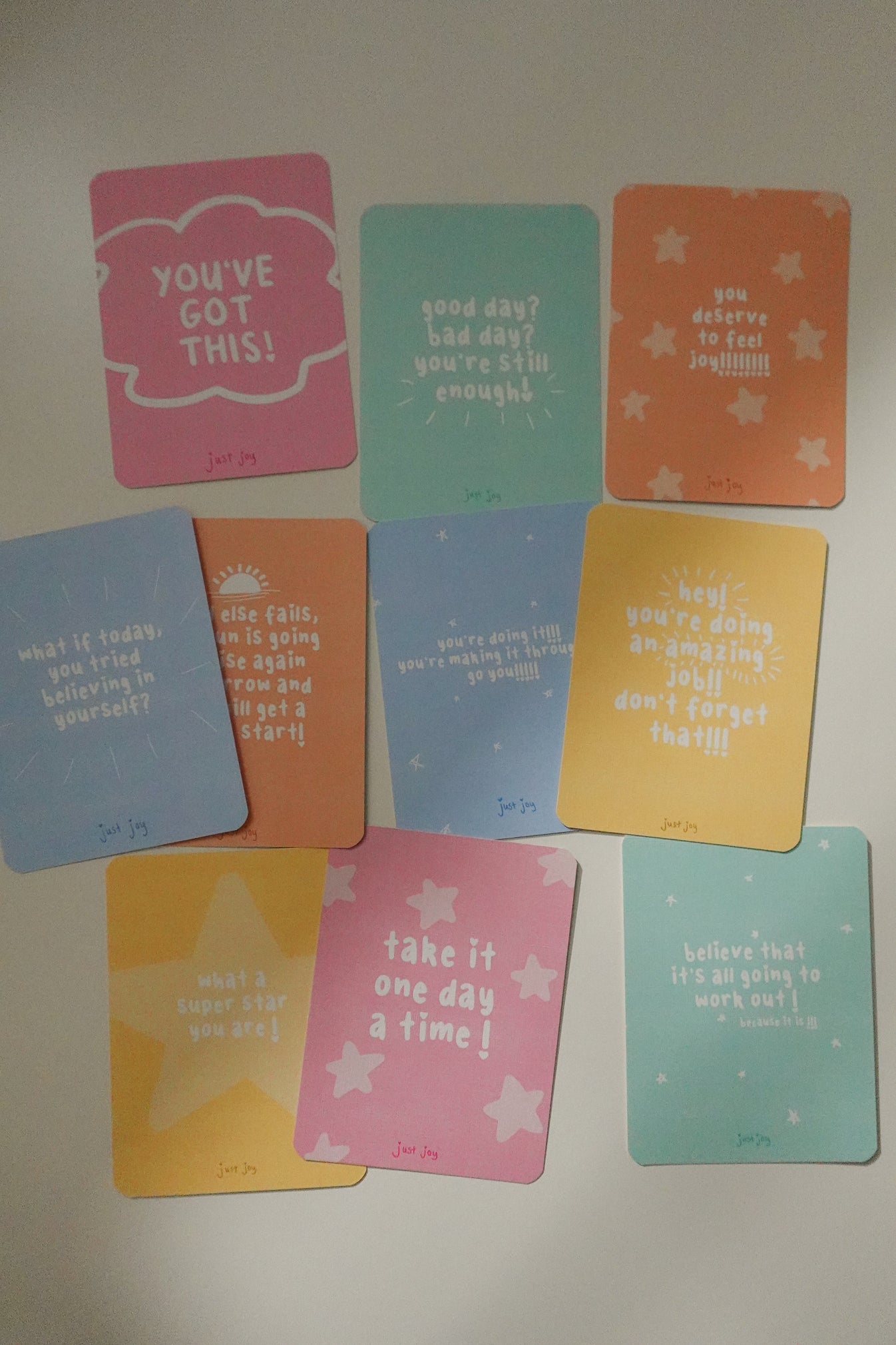 Positive Affirmation Cards – Just Joy
